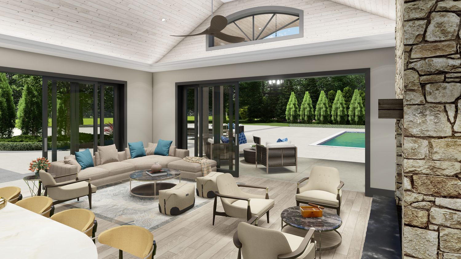 Alluring Luxury Pool Cabana